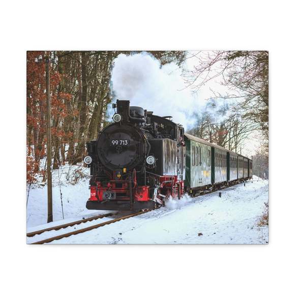 Express Your Love Gifts | Art | Steam Train Winter White Smoke Modern ...